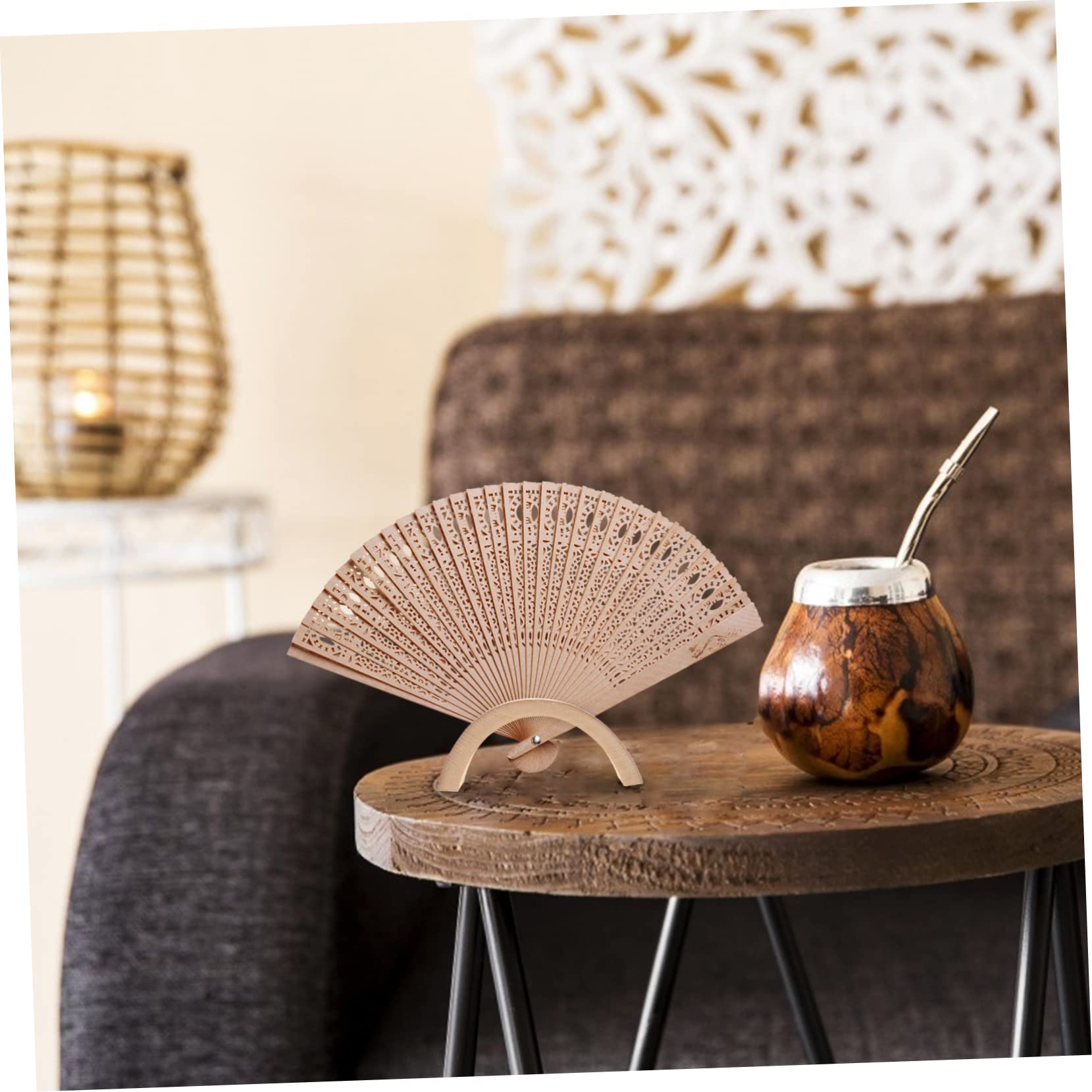 Hand Fan Stand 2024 New Digital Display Handheld Foldable Fan