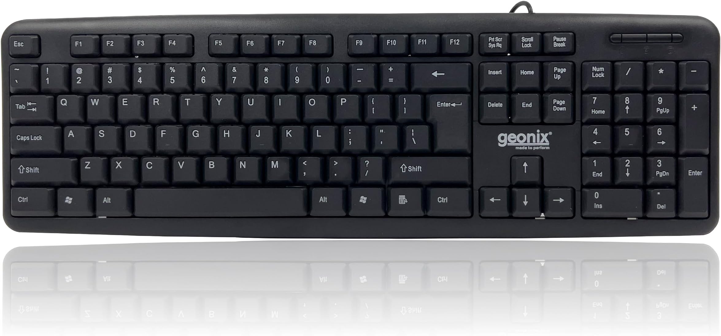 Amazon.in: Buy GEONIX Wired Computer Keyboard – Basic Black Keyboard ...