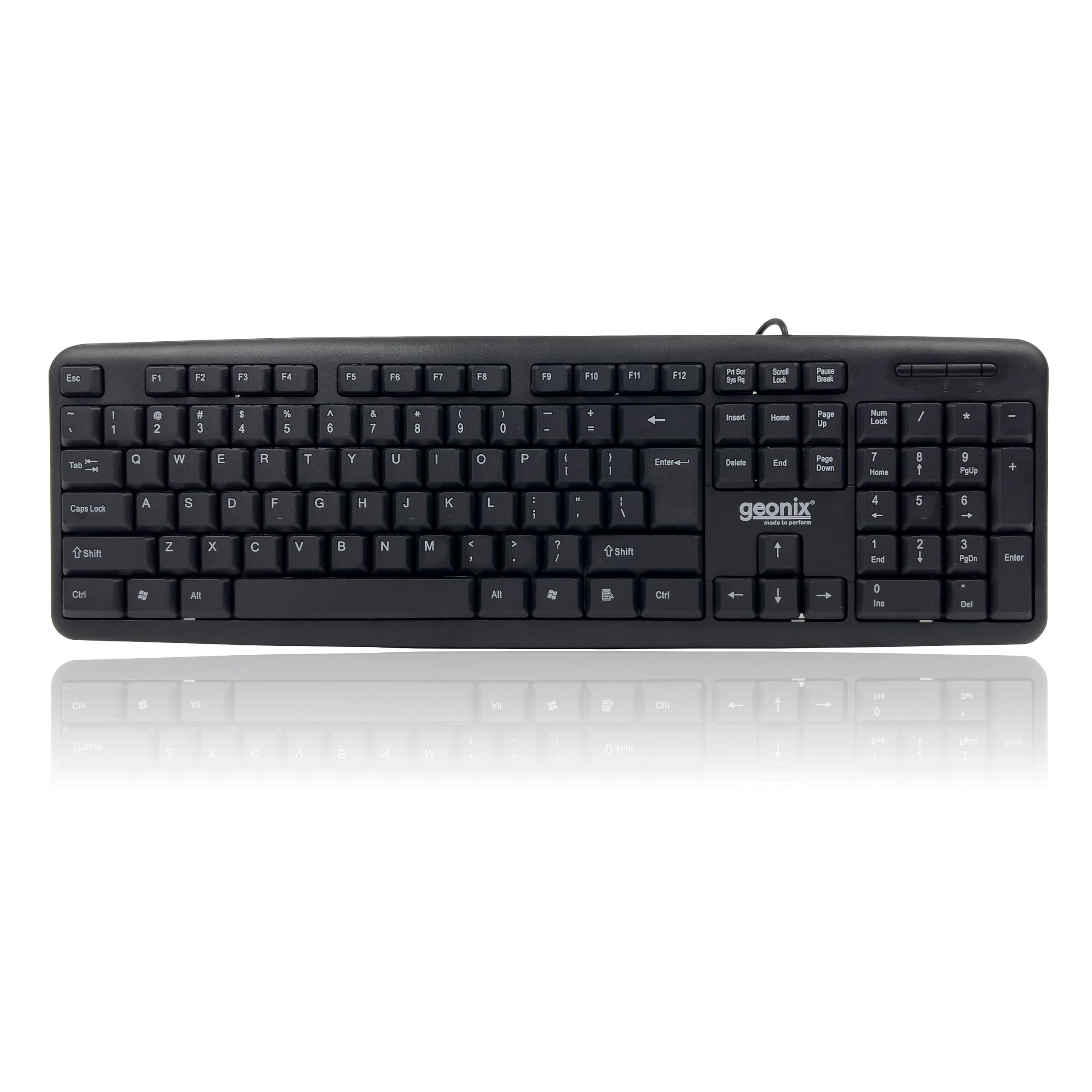 Amazon.in: Buy GEONIX Wired Computer Keyboard – Basic Black Keyboard ...