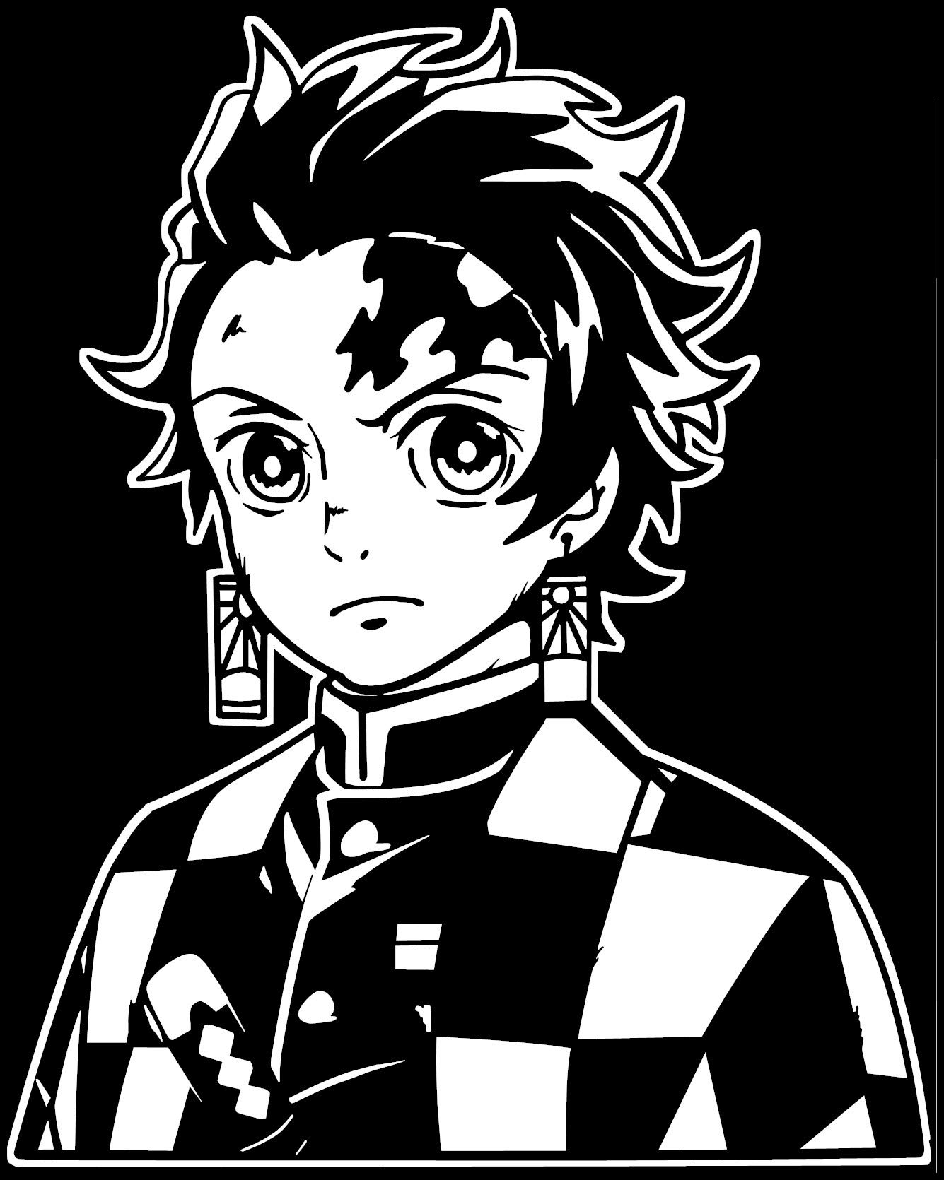 Buy Demon Slayer - Tanjiro Kamado Anime Decal Sticker for Car/Truck ...