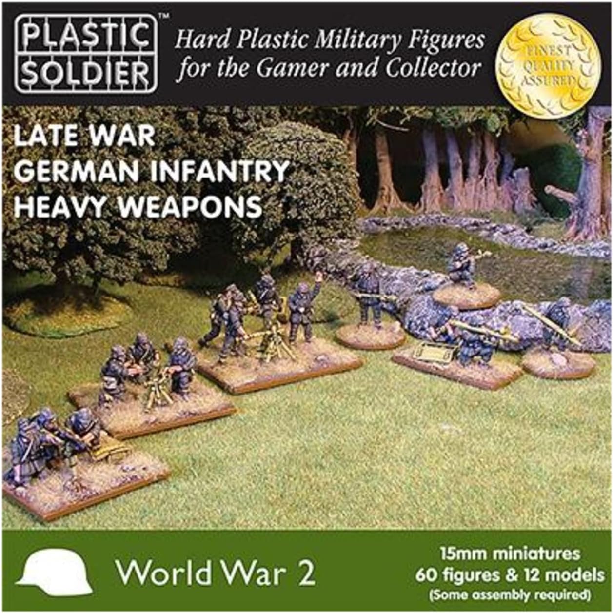 Amazon.com: Plastic Soldier Late War German Heavy Weapons 15 mm ...