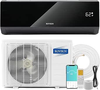 Amazon.com: ROVSUN 12,000 BTU 19 SEER 115V Energy Saving Ductless Split ...