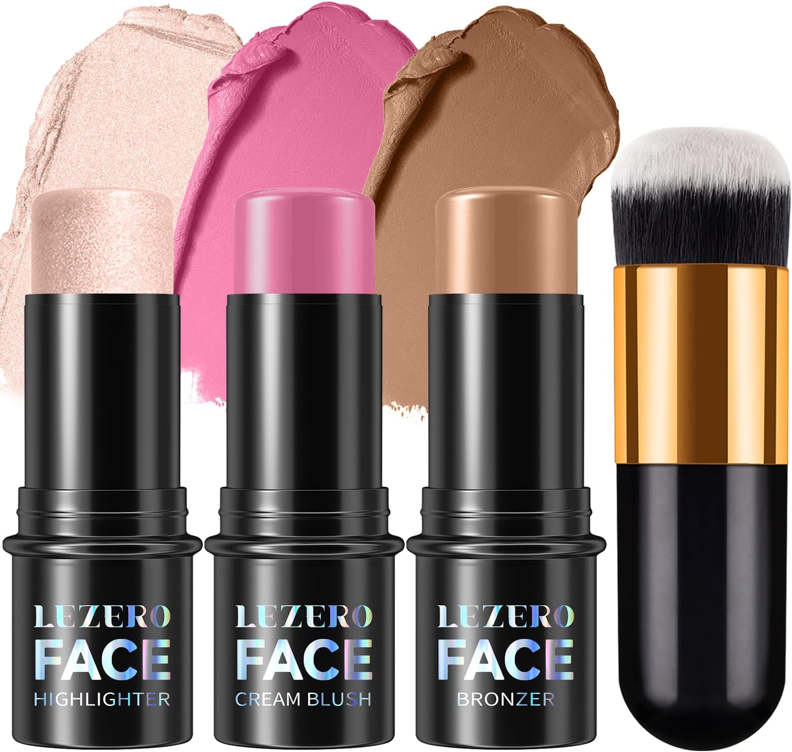 Amazon.com: 3Pcs Cream Contour Stick Makeup Kit,Shades with Highlighter ...