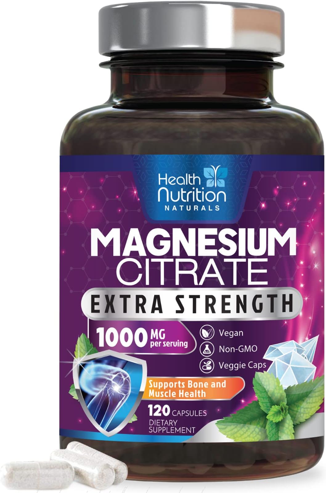 Amazon.com: SOS Magnesium Complex - 300mg capsules of Magnesium ...