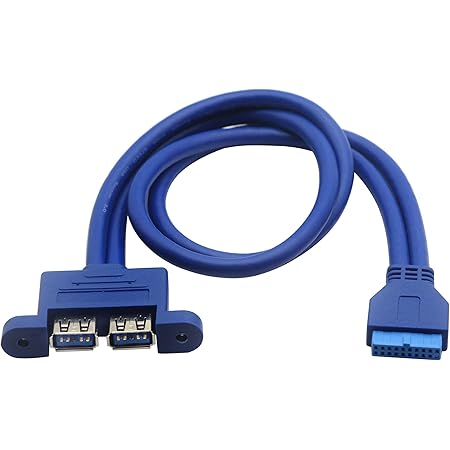 Amazon.com: StarTech.com 2 Port Panel Mount USB 3.0 Cable - USB A to ...