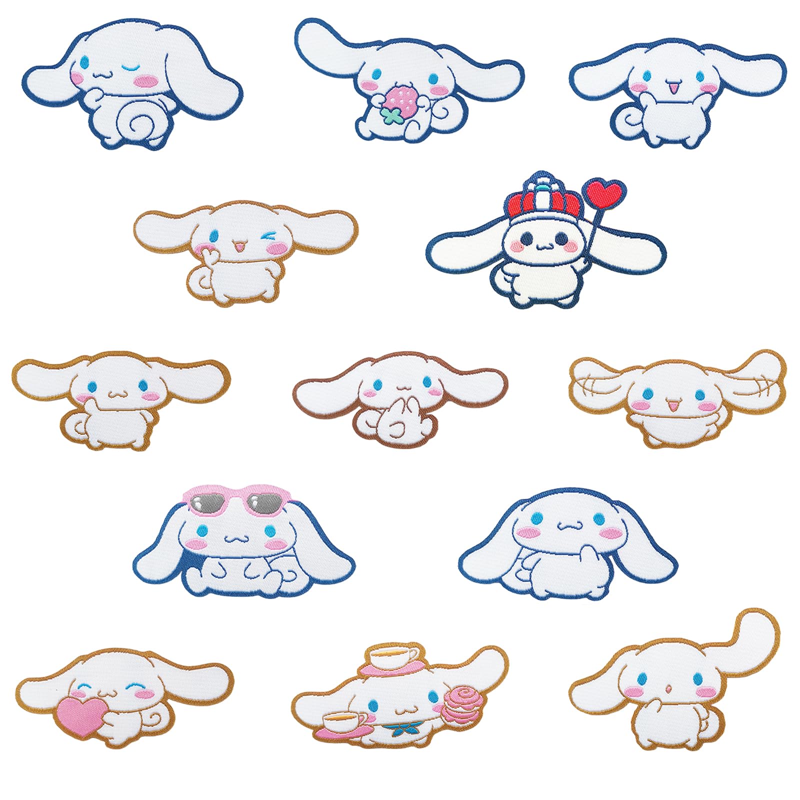 Amazon.com: 13pc/lot Cute Japanese Anime Cartoon Characters Patch ...