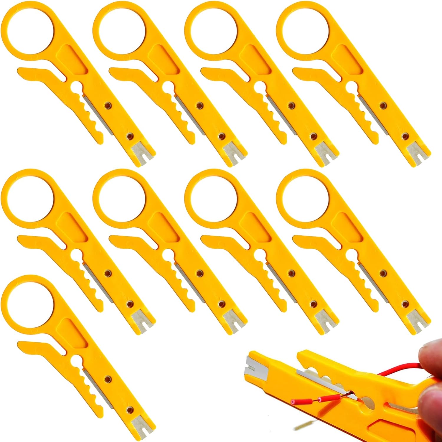 Mini Wire Stripper 10 Pcs Network Cable Jacket Stripping And Punch Down ...