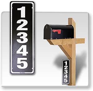 Amazon.com: Curb-N-Sign Reflective Customized house number Plaque – 911 ...