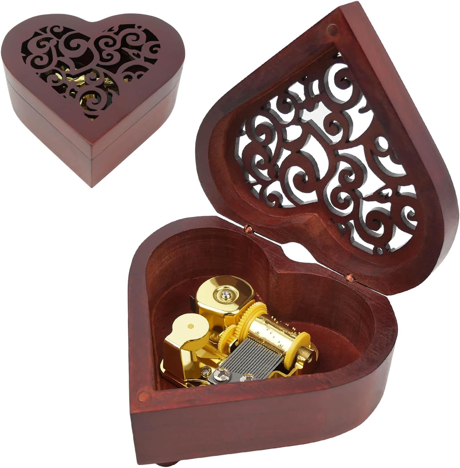 Amazon.com: MelodiaCraft You are My Sunshine Music Box, Wind up Musical ...