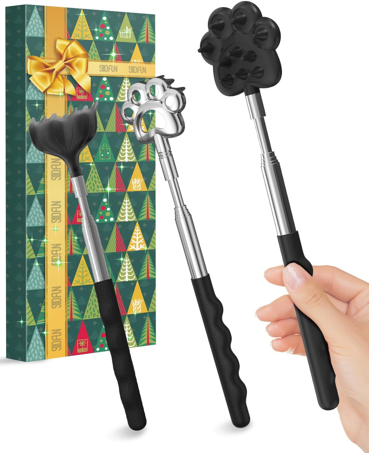 Amazon.com: lucdnc Back Scratcher Extendable Christmas Gifts Stocking ...