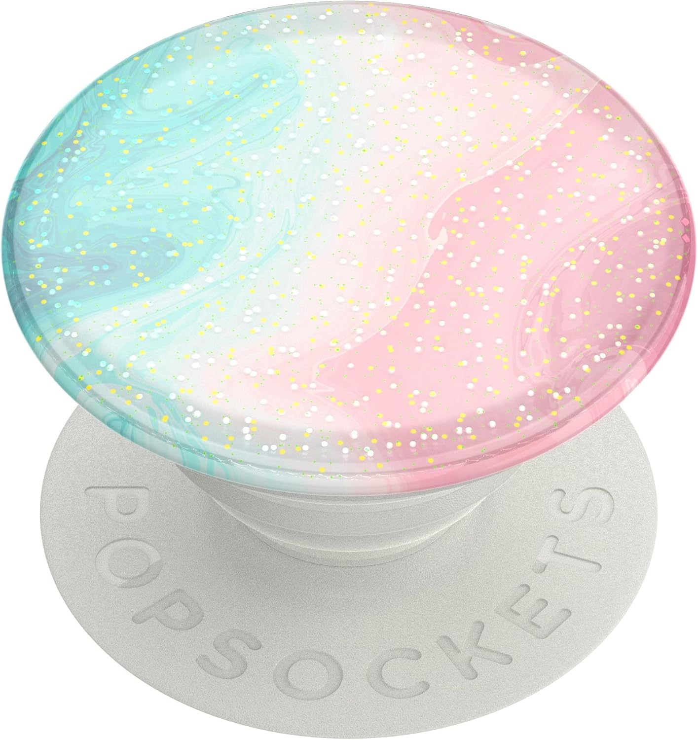 Amazon.com: PopSockets Grip - Glitter Peach Shores - 2nd Gen : Cell ...