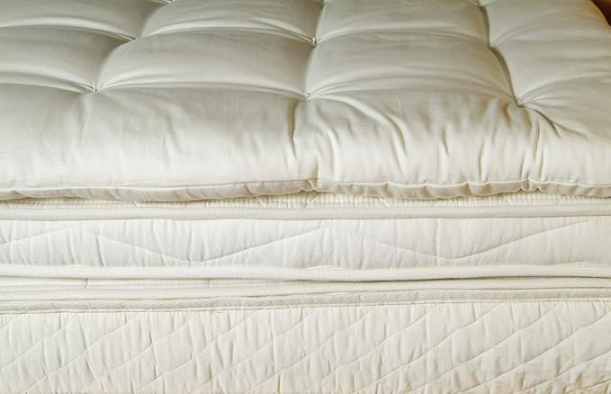 Amazon.com: Holy Lamb Organics Quilted Ultimate Wool Mattress Topper ...
