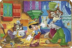 Amazon.com: pinocchio Movie Poster Vintage Metal Tin sign Logo Family ...