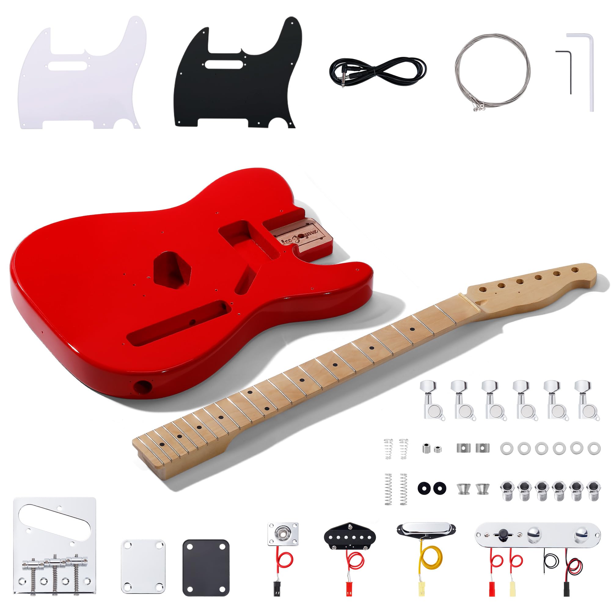Snapklik.com : Leo Jaymz DIY TL Style Electric Guitar Kits,Spray ...