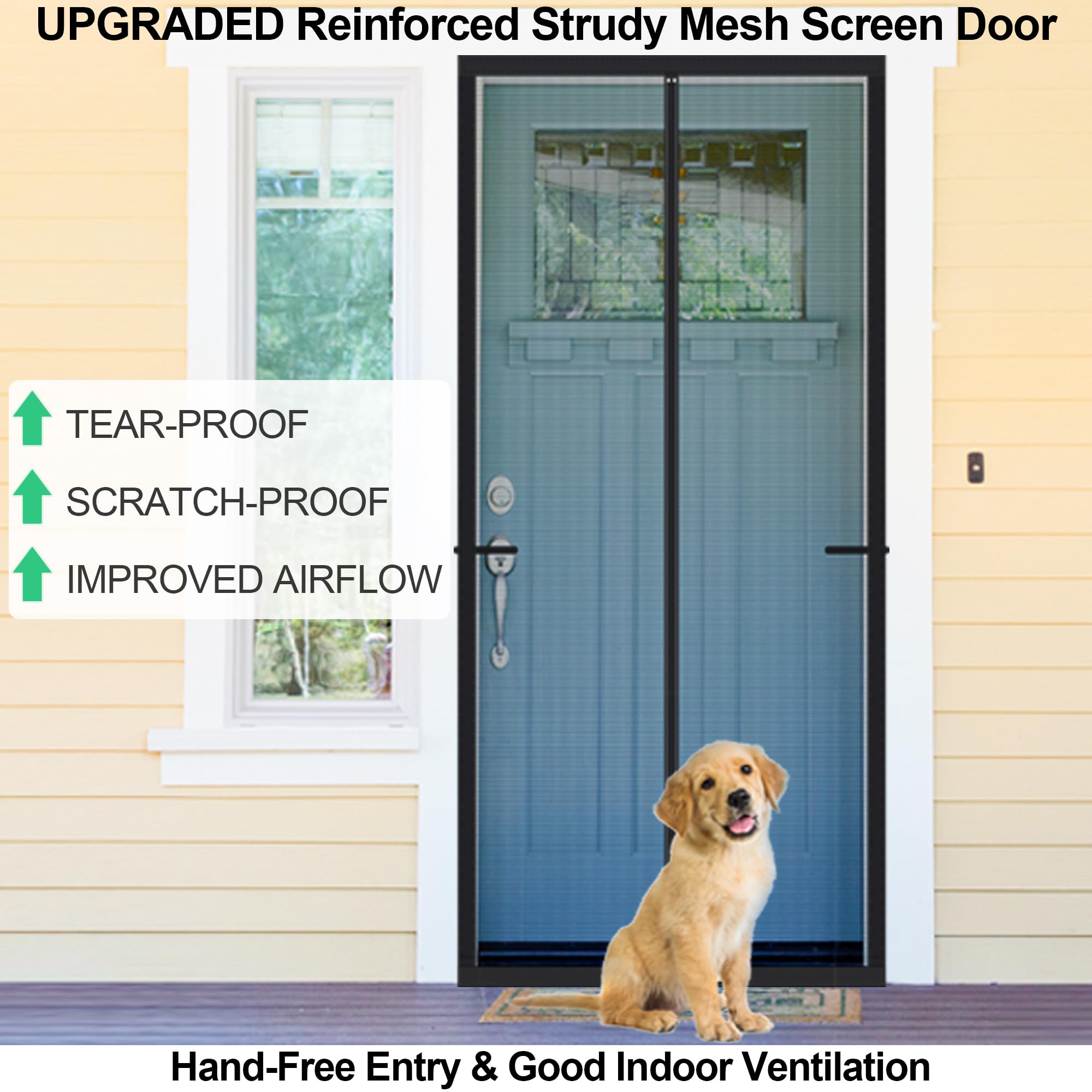 Snapklik.com : High Density Magnetic Screen Door,Reinforced Thicker ...