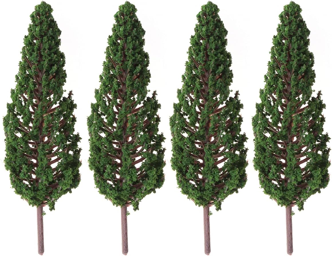 Amazon.com: Gatuida 10Pcs Model Pine Cedar Trees Mini Model Tree ...