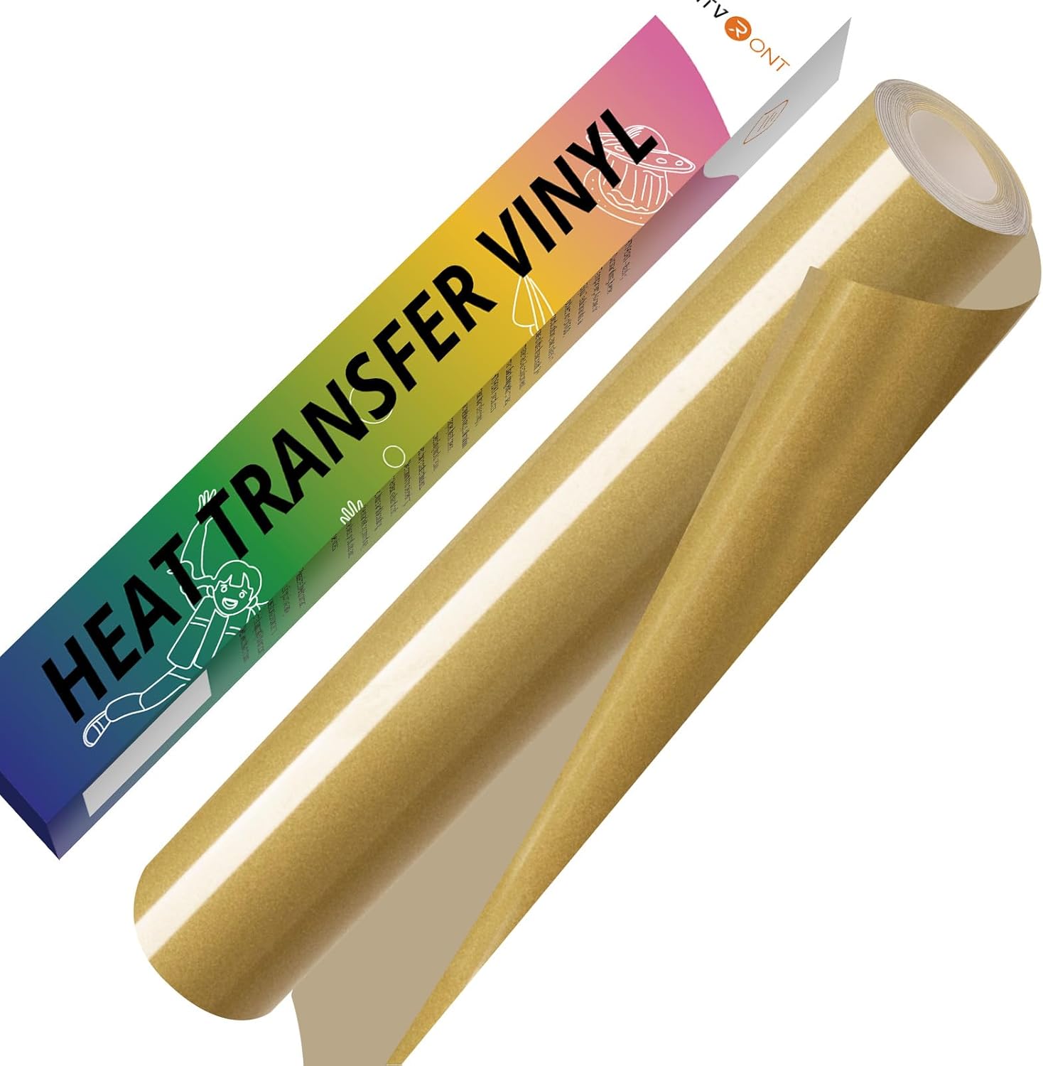Amazon.com: HTVRONT Gold HTV Vinyl Roll - 12" x 10ft Gold Iron on Vinyl ...