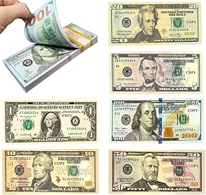 HONGECB Prop Money, Fake Money Dollar, Game Money, Real Size Fake ...