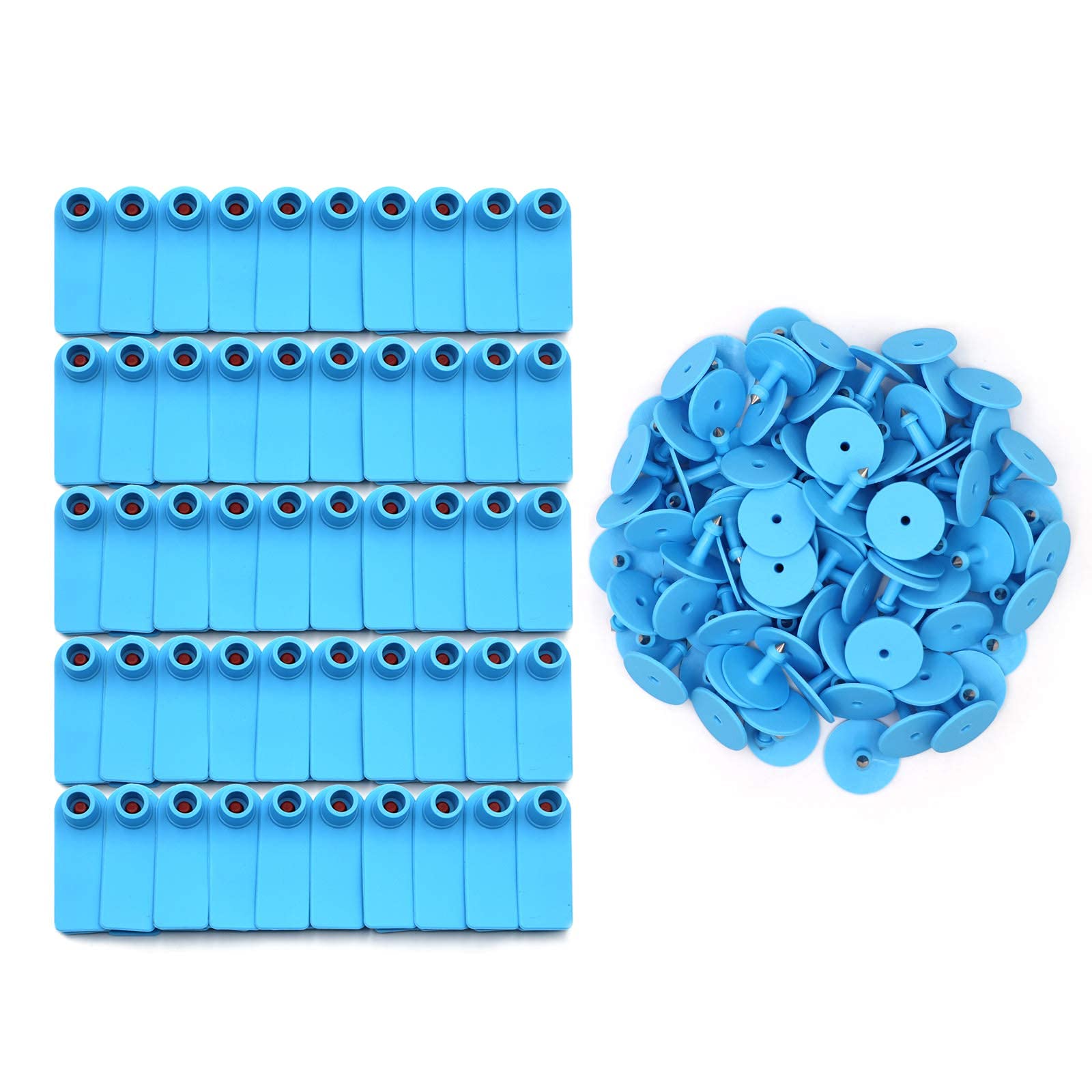Amazon.com: MINYULUA Blank Ear Tags 100 Pieces Blank Livestock Ear Tags ...