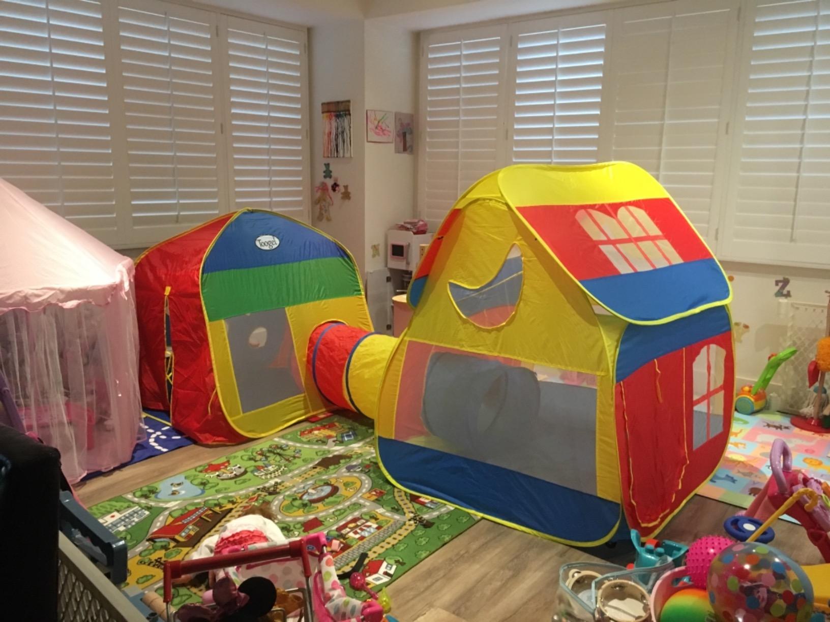 Amazon.com: Playhouse Tents Pop-up Play Tent with Tunnel for Kids ...