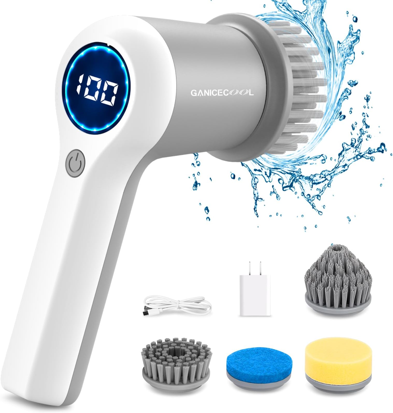 Amazon.com: Cordless Power Scrubber with Rechargeable Battery, 400 RPM ...