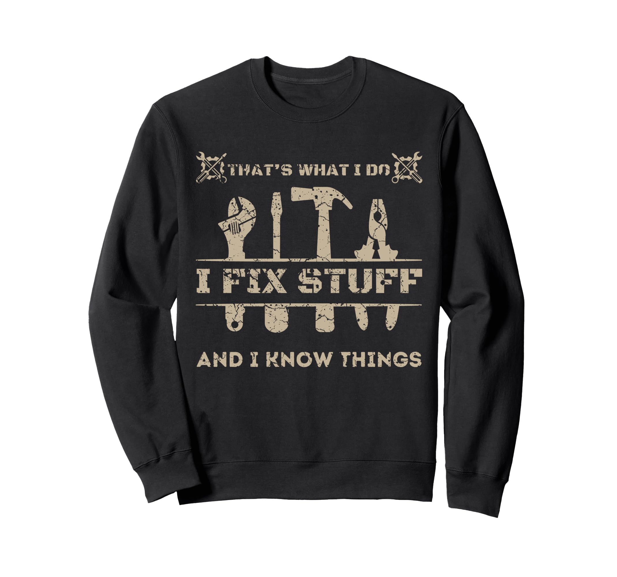 Amazon.com: Funny That's What I Do I Fix Stuff And Know Things Vintage ...