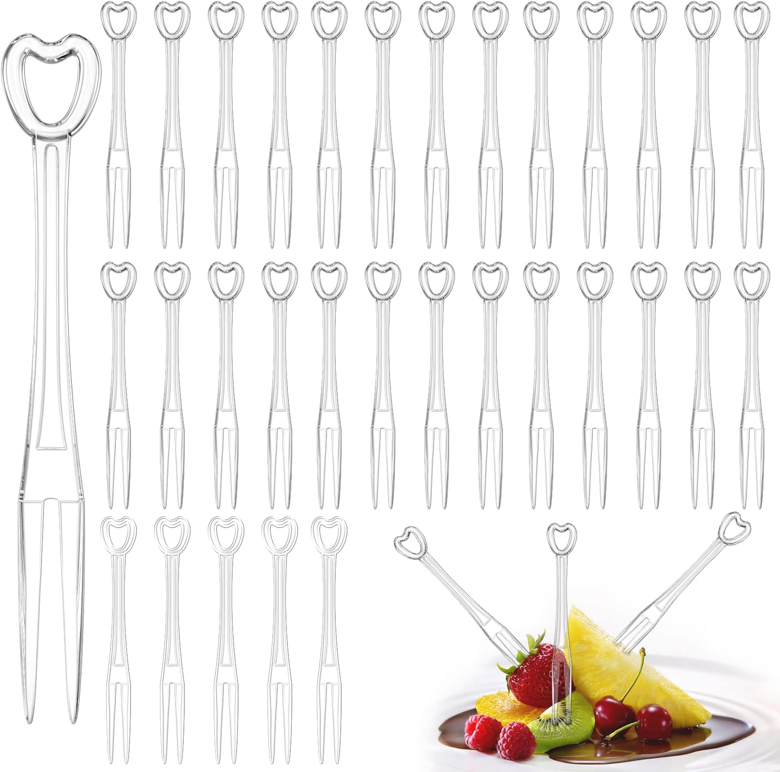 Amazon.com | 300 Pack Bamboo Forks, BetterJonny Disposable Cutlery ...