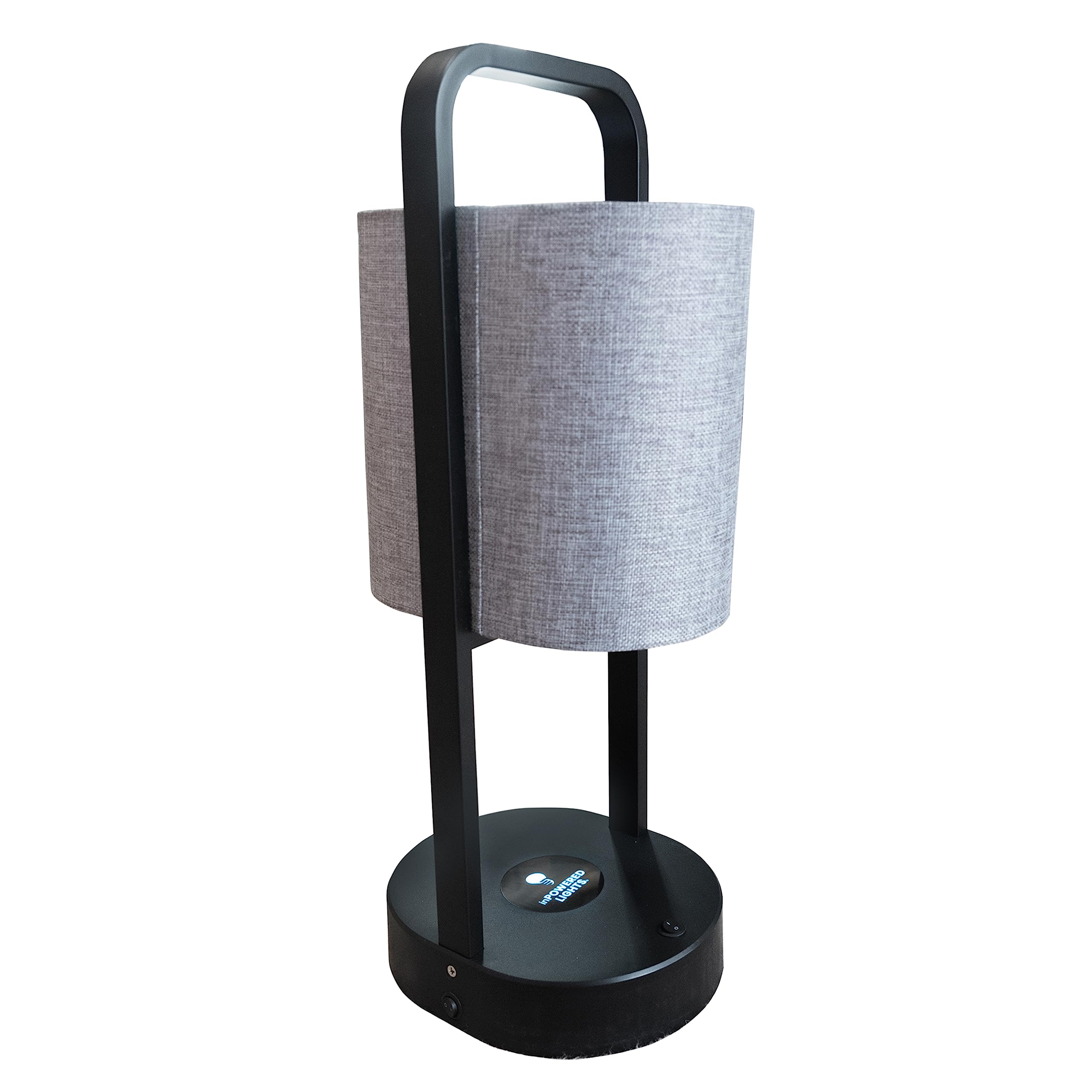 inPOWERED Lights Vertical Lamp Black Modern Electric Night Light or ...