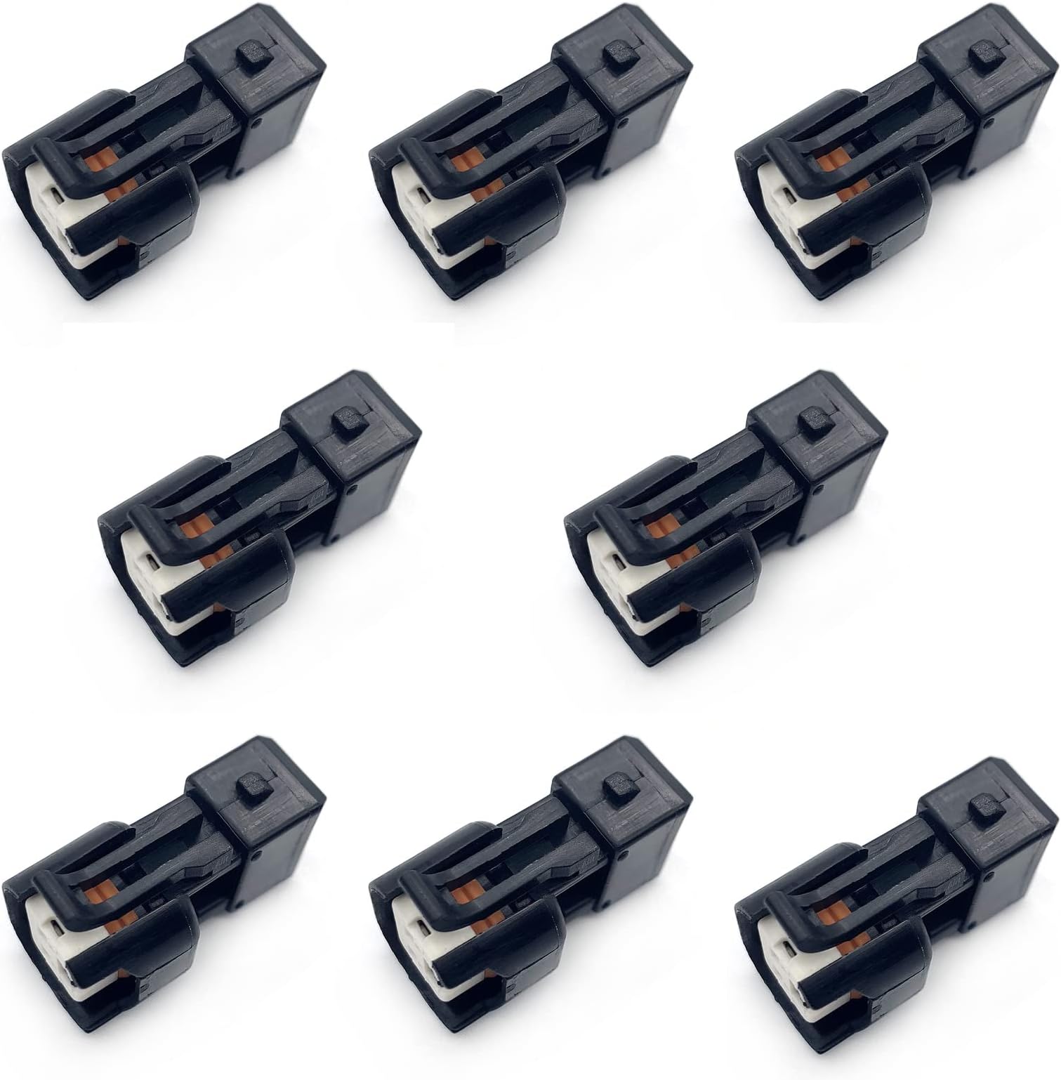 Amazon.com: HEARSO 8pcs Fuel Injector Adapter Connector Kit Replacement ...