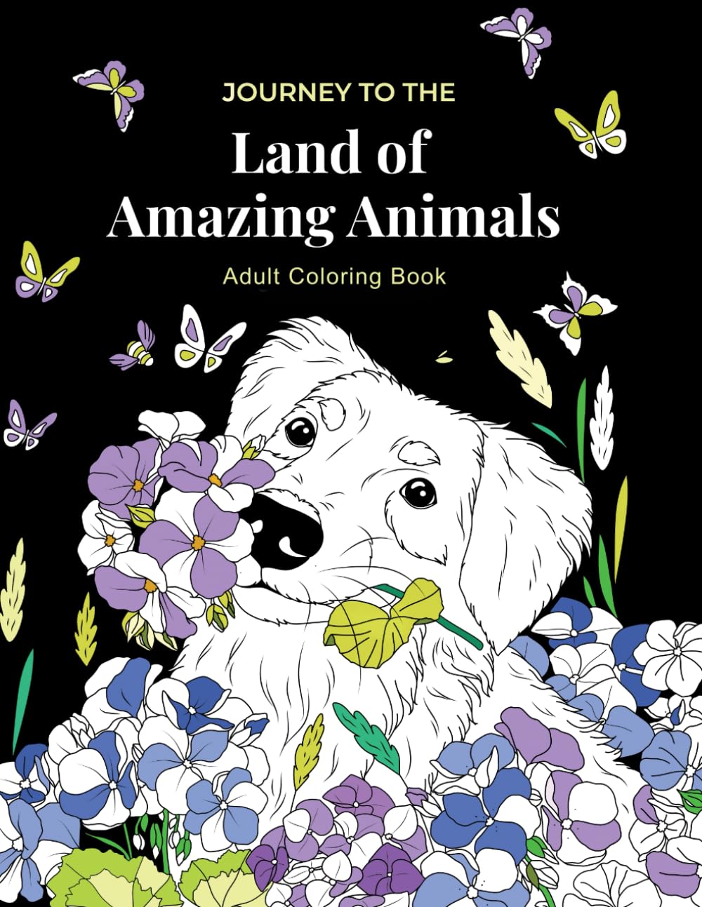 Amazon.com: Journey to the Land of Amazing Animals Adult Coloring Book ...