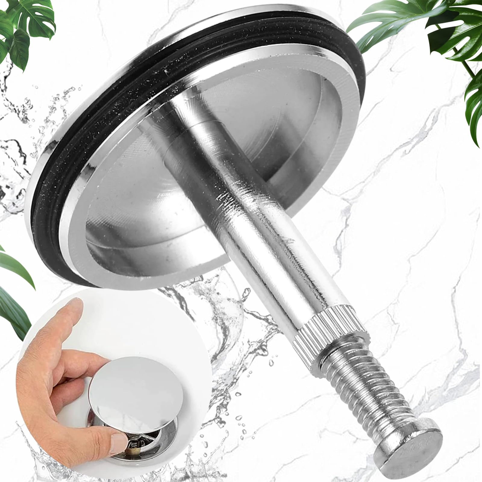 Oneroomone Bouchon Bonde Baignoire 43mm, Bouchon De Baignoire, Bouchon ...