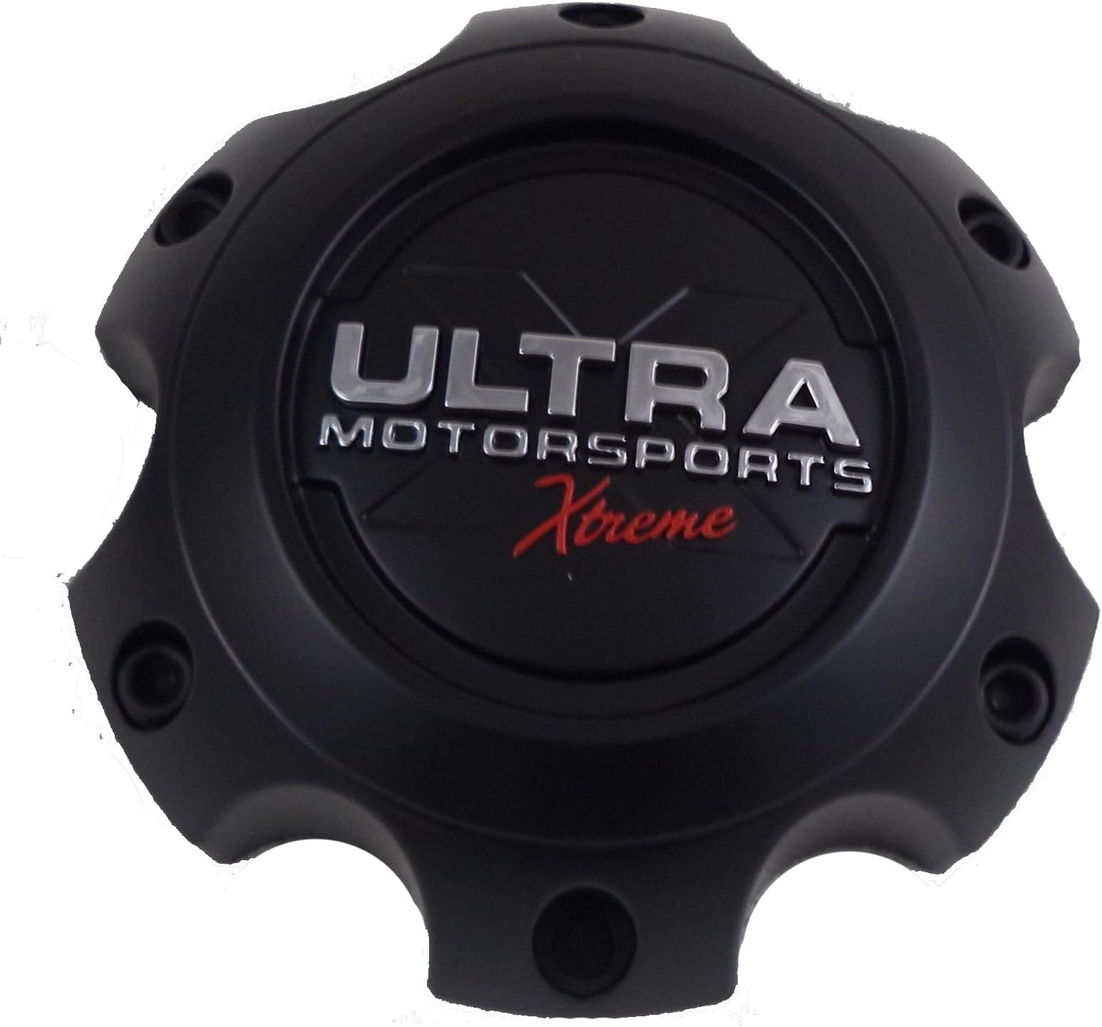 Amazon.com: Ultra Motorsports 6 Lug Black Custom Wheel Center Cap Set ...