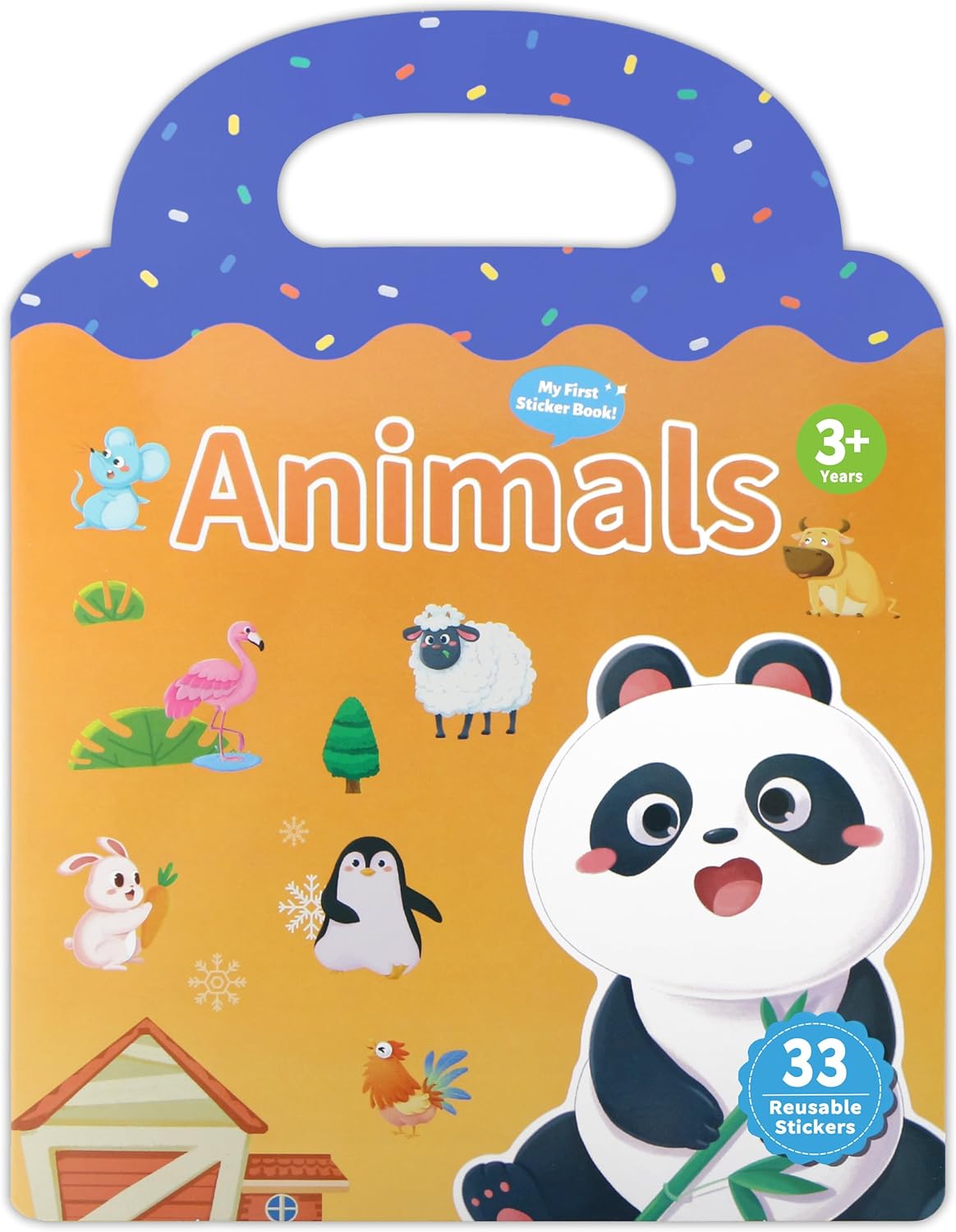 Amazon.com: Qkilisy Reusable Sticker Book for Kids Toddlers, Cute ...