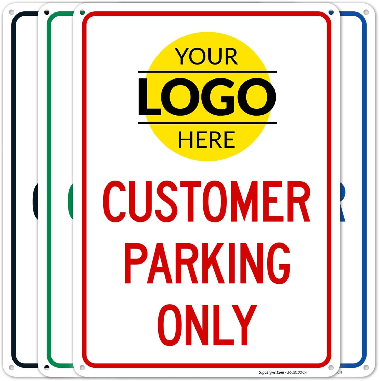 Amazon.com: Custom No Parking Sign, Custom Reserved Parking Signs for ...
