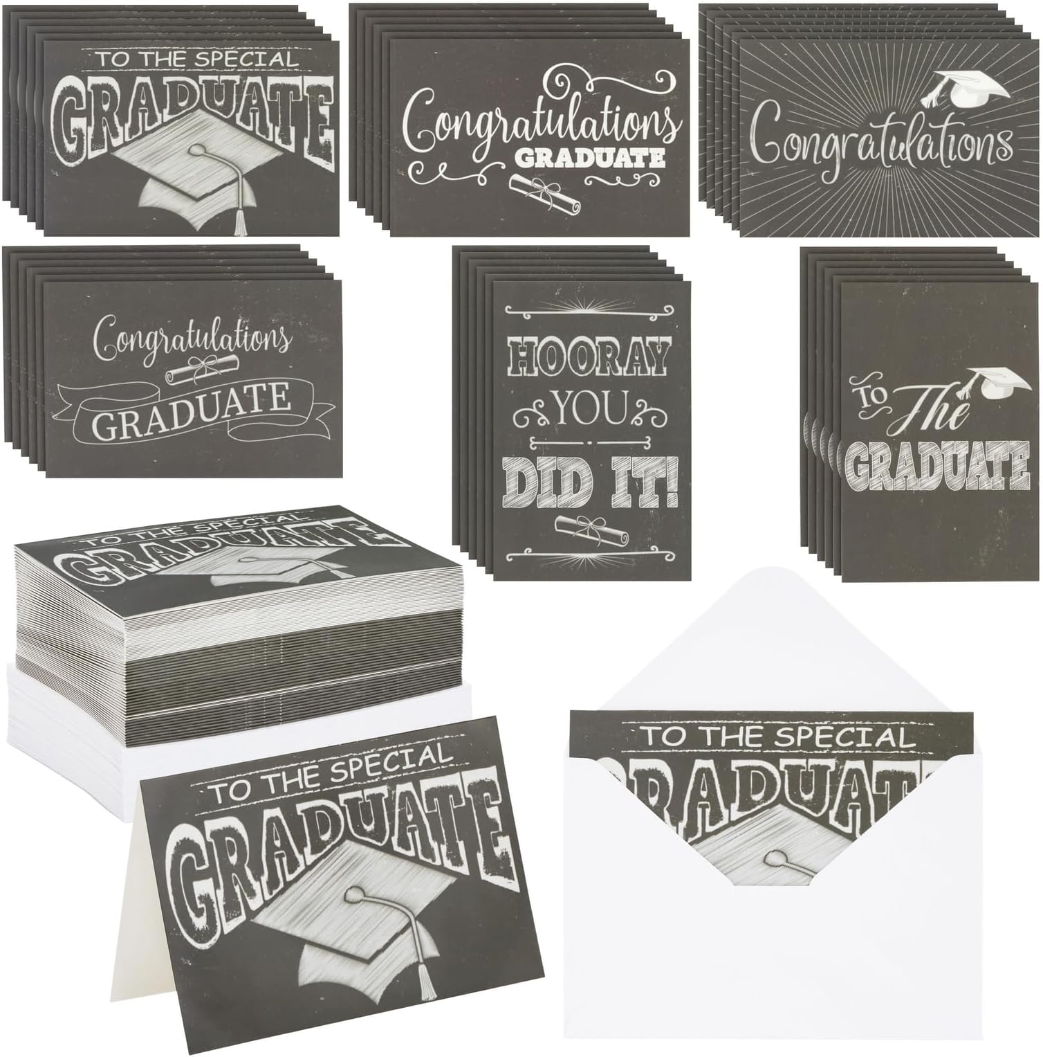 Amazon.com : Zhanmai 24 Pack Cards 4 x 5 Inch Foldable Graduation ...
