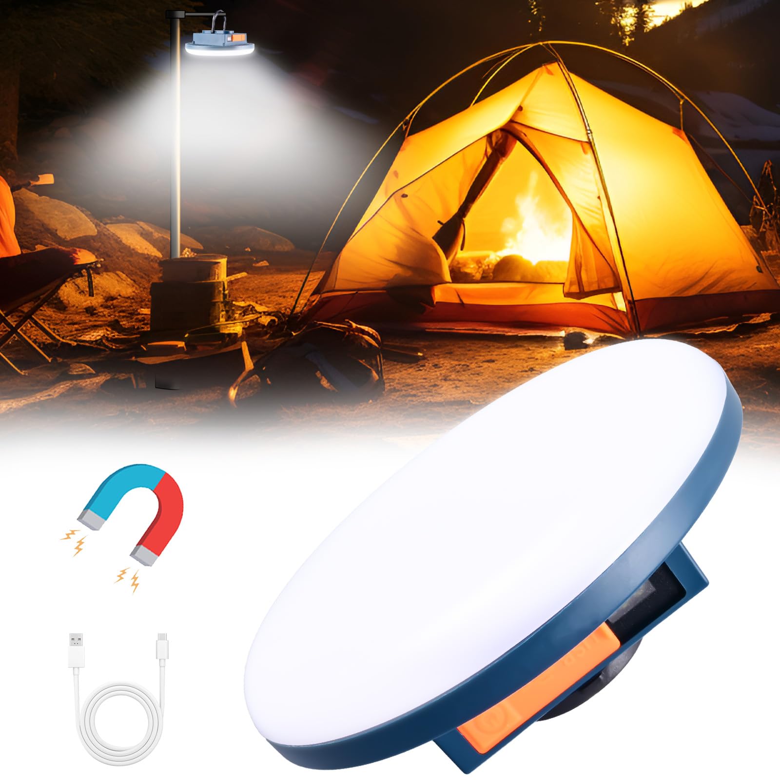 Amazon.com: LaliBuBB LED Camping Lantern Rechargeable 4000LM, Portable ...