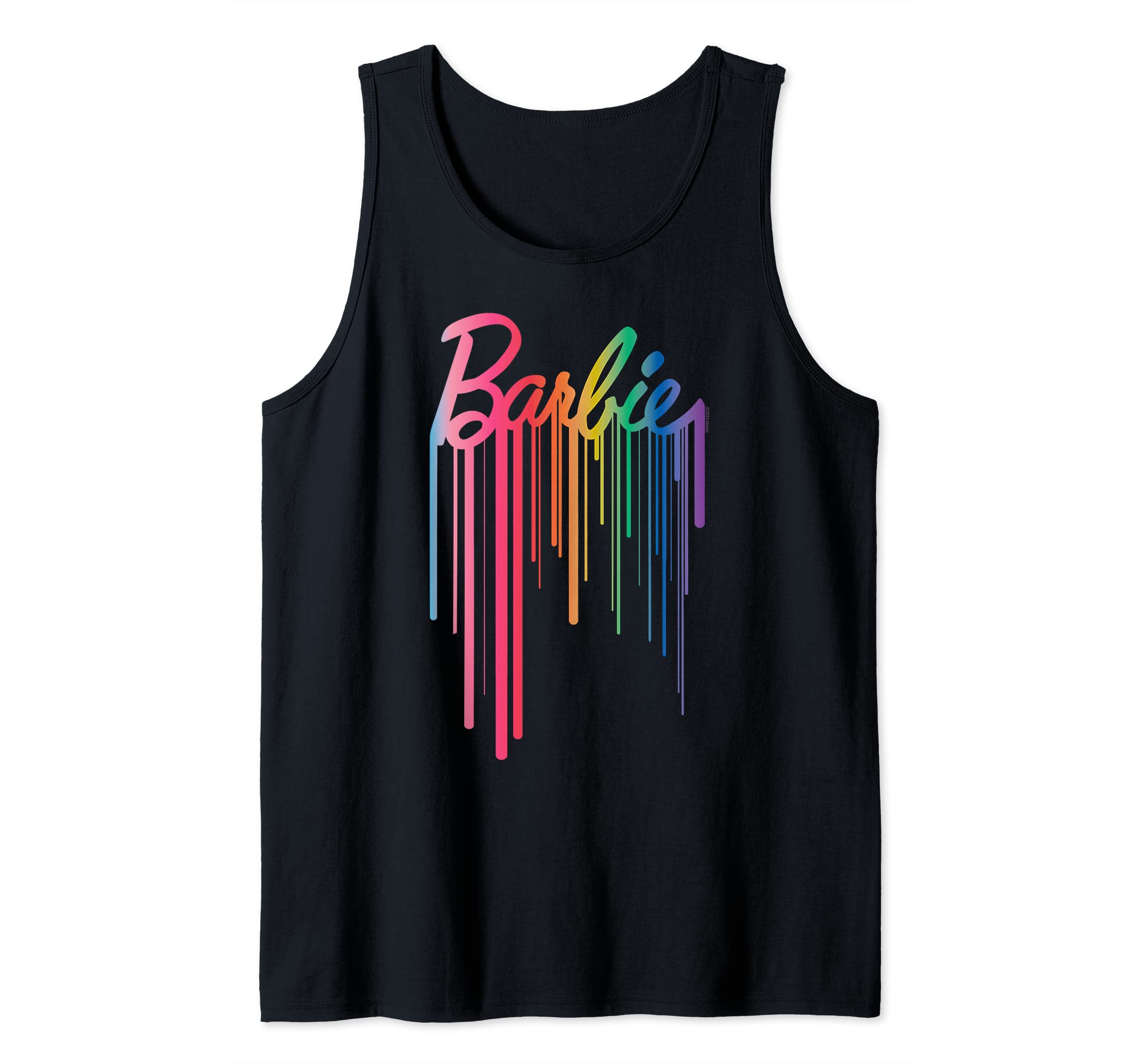 Amazon.com: Barbie - Logo Rainbow Drip Tank Top : Clothing, Shoes & Jewelry