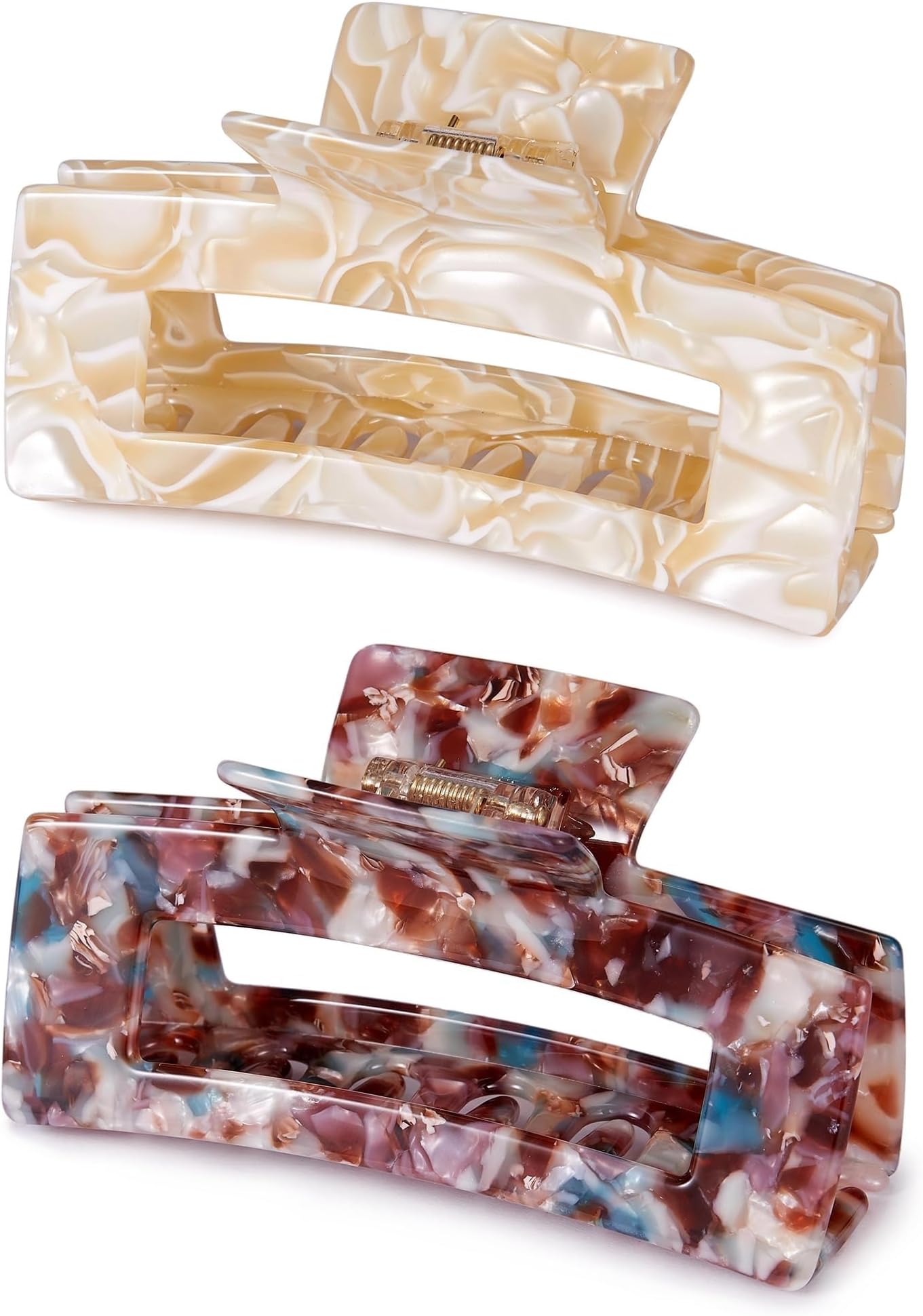 Amazon.com: Large Tortoise Shell Claw Clip 4.1 Inch Cellulose Acetate ...