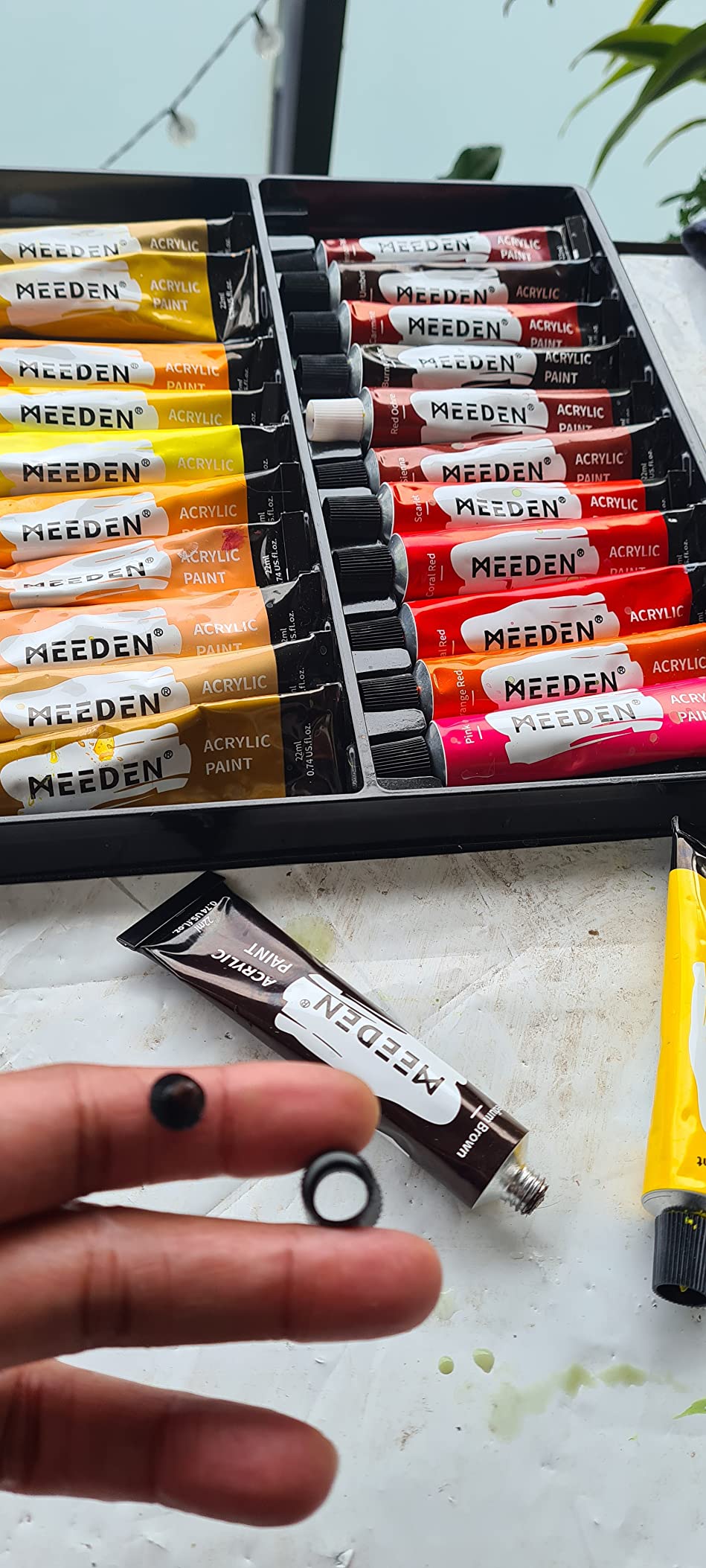 MEEDEN Watercolor Painting Set, 24x12ML Water Color Paint Tubes ...