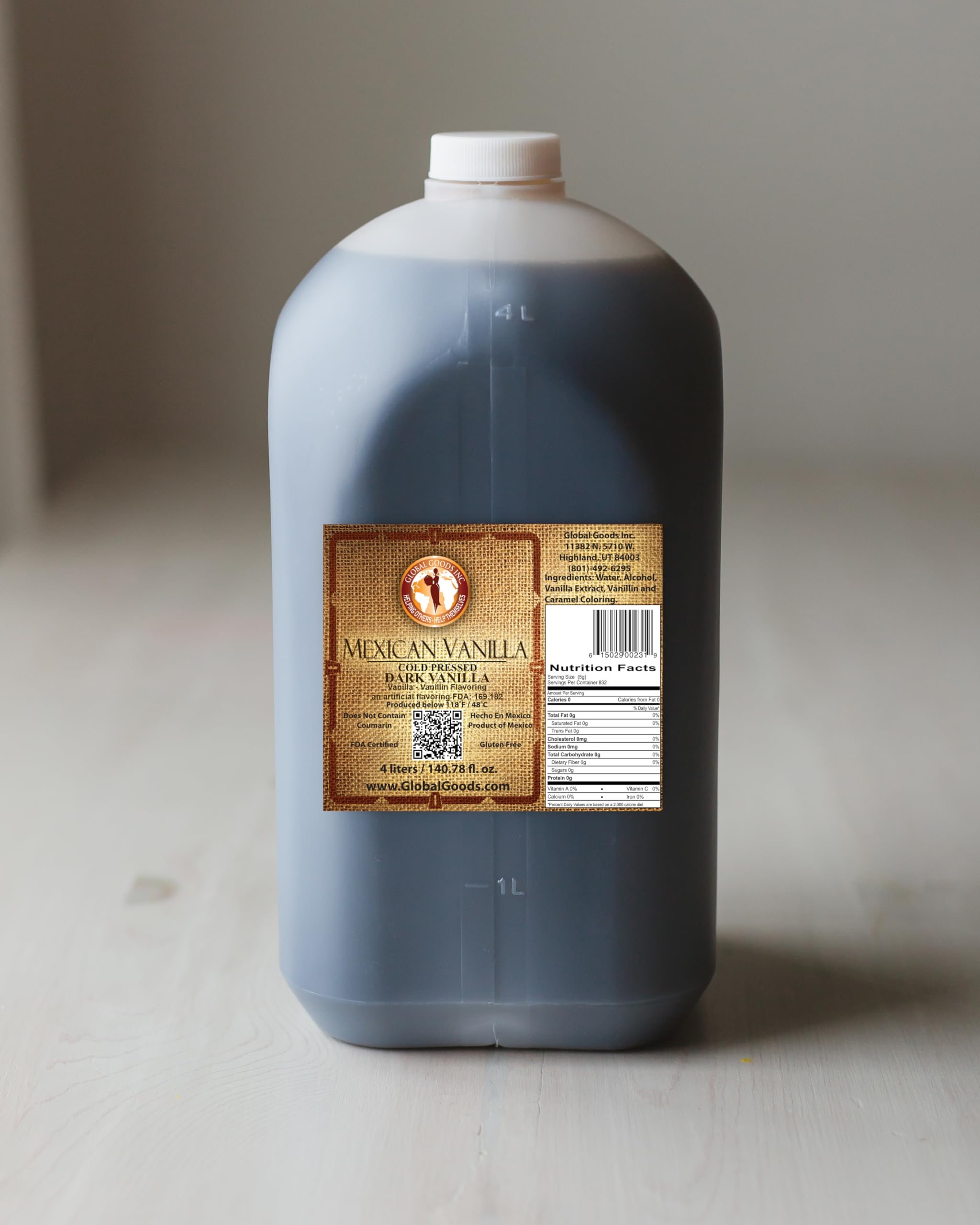 Amazon.com: Pure Dark Mexican Vanilla Extract (Dark, 4 liters, 135.25 ...