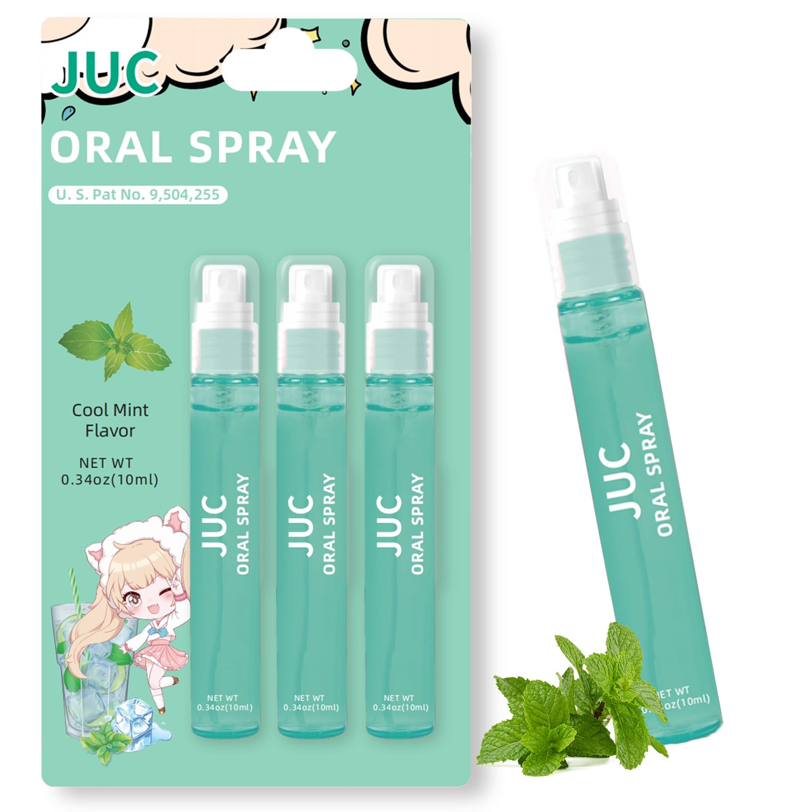 Amazon.com : 3 Count Mint Breath Spray Mouth Spray Breath Freshener ...