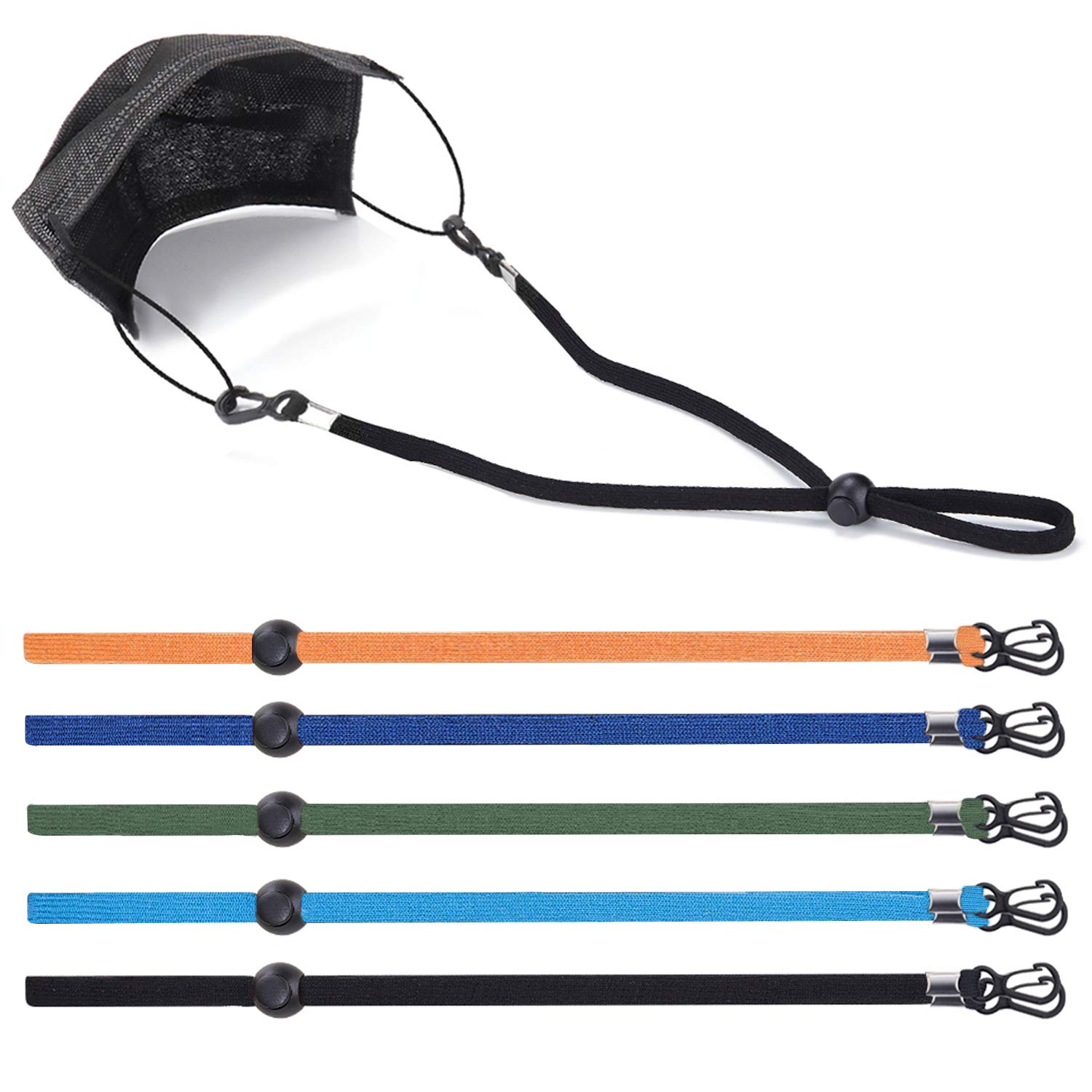 Snapklik.com : SHINKODA Adjustable Mask Lanyard Extra Long Face Mask ...