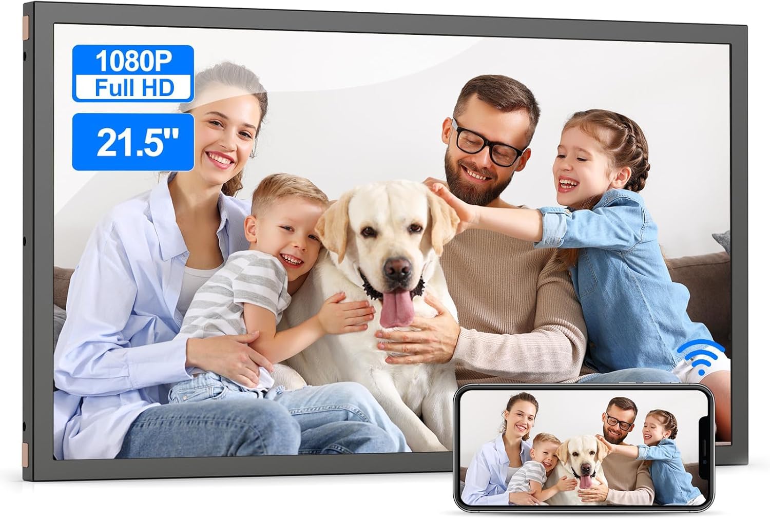 Amazon.com : Large Digital Picture Frame 21.5-inch Digital Photo Frame ...