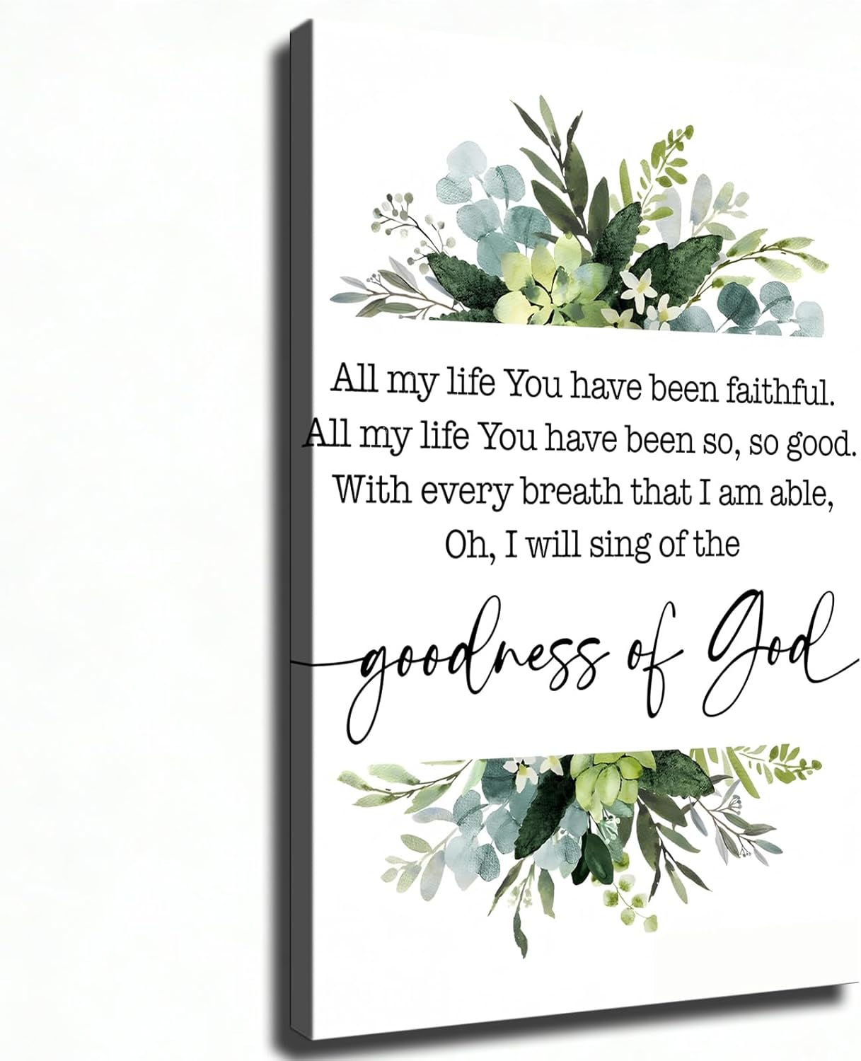 Amazon.com: Goodness of God, Christian Canvas Wall Art Poster Painting ...