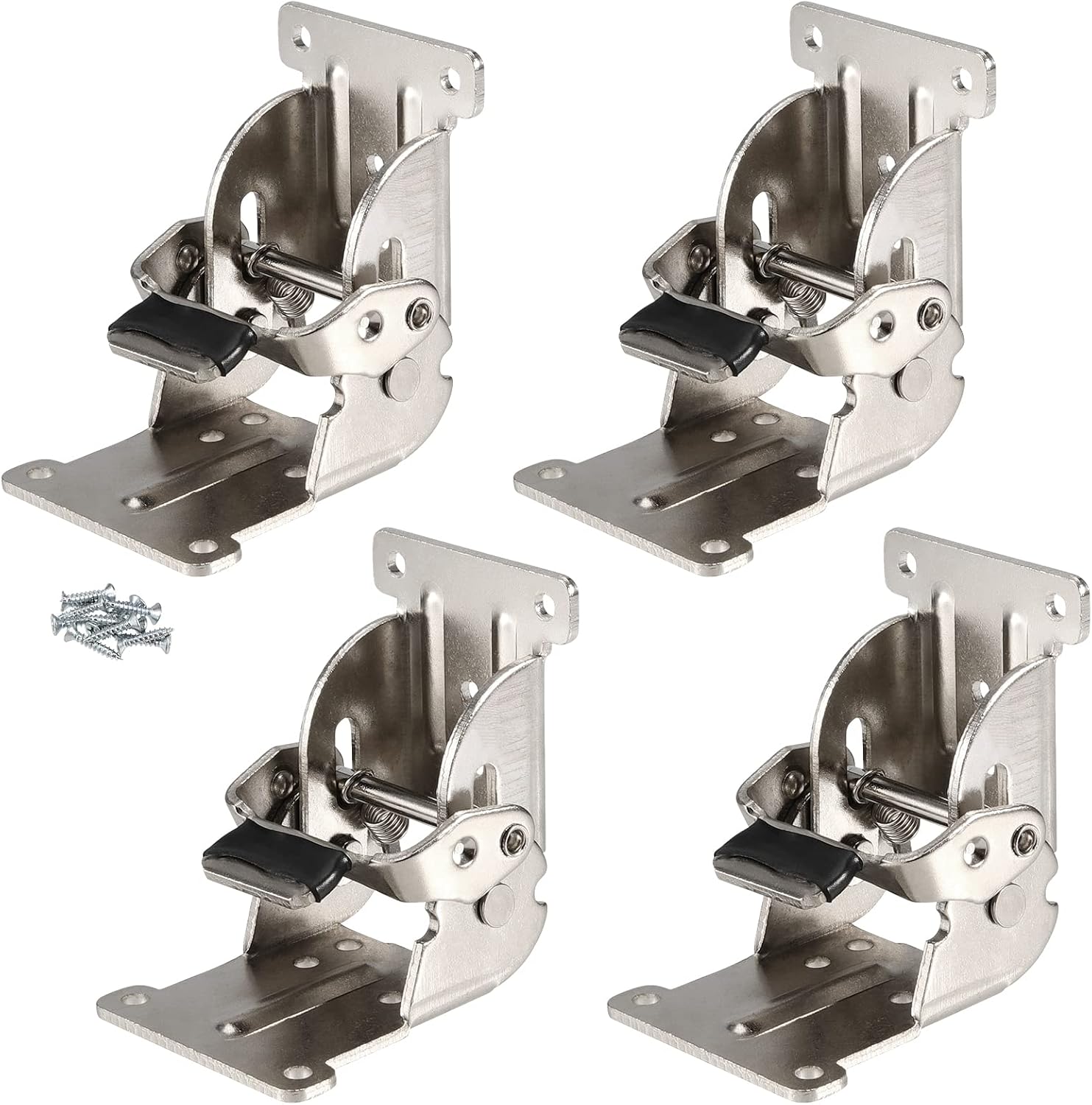 MANCHAP 4 PCS Folding Leg Hinge Bracket, 0-90-180 Degree Foldable ...