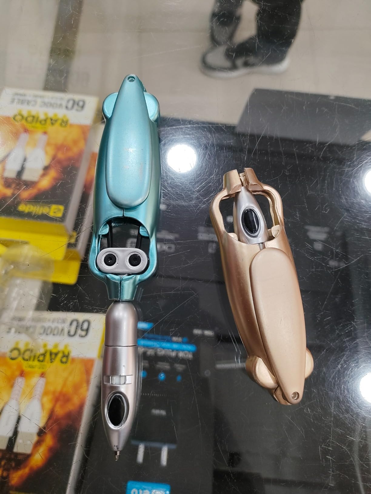 ORIGINAL MART Folding Transformer Pens, Transforming Robotic Ballpoint ...