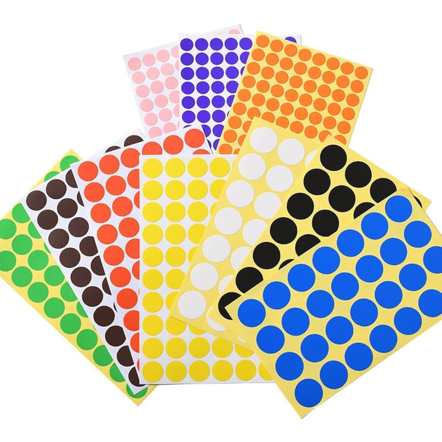 FEMININO Round Dot Stickers 4000 Pcs in 60 Sheets, Self Adhesive, Color ...