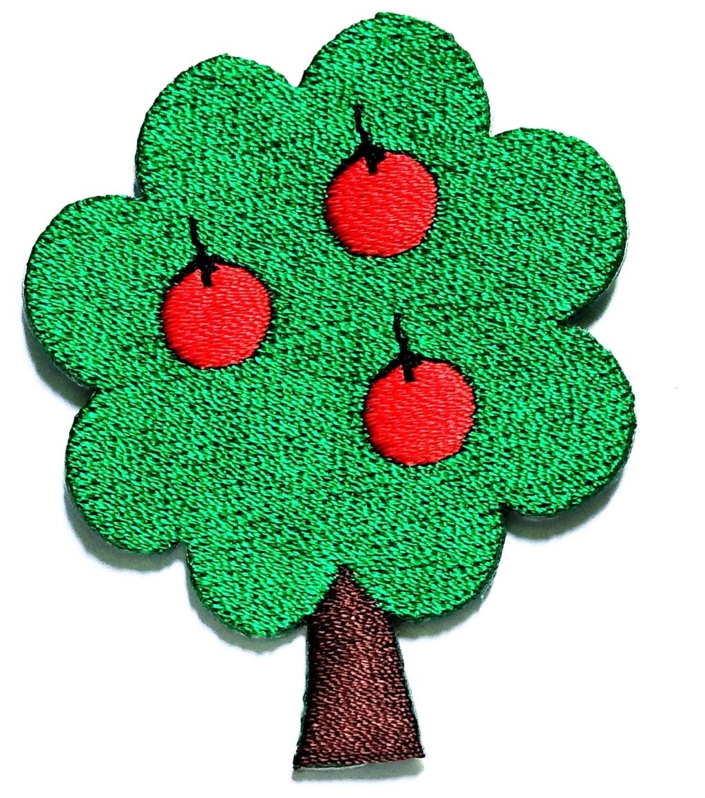 Amazon.com: Nipitshop Patches Orange with Apples Fruit Tree Cartoon Kid ...