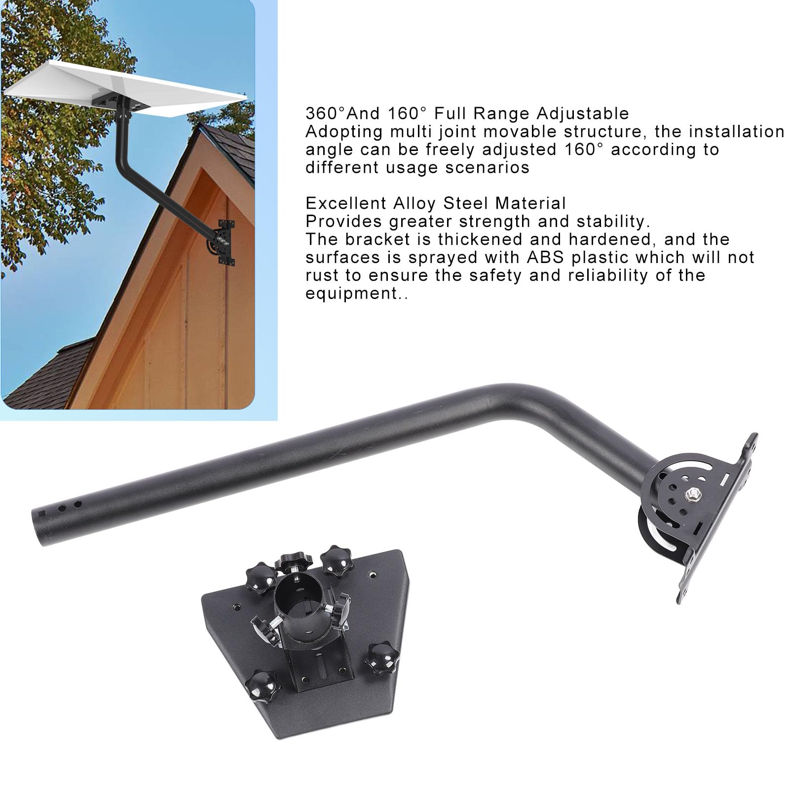 Satellite Dish Antenna Pole Mount New Foot Antenna Pole Mount