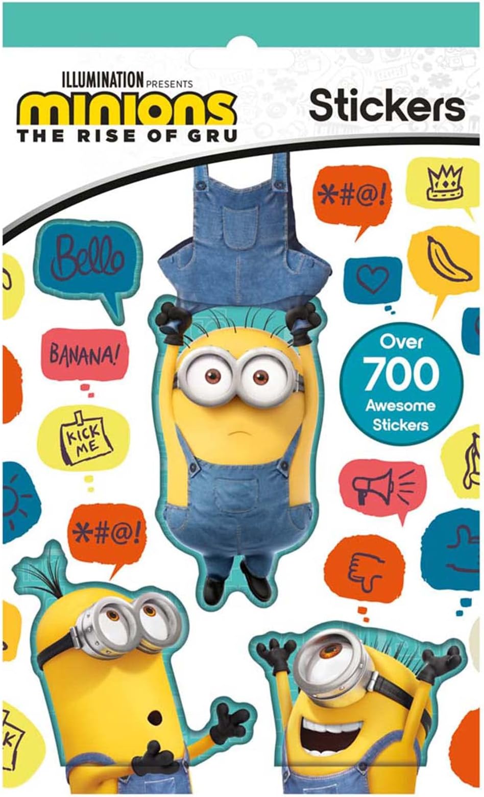 Minions 50ct Vinyl Large Deluxe Stickers Variety Pack - Laptop, Water ...